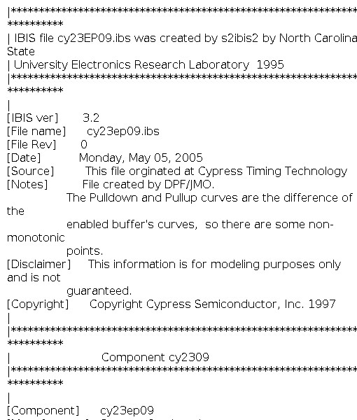 CY23EP09-Ibis | Infineon